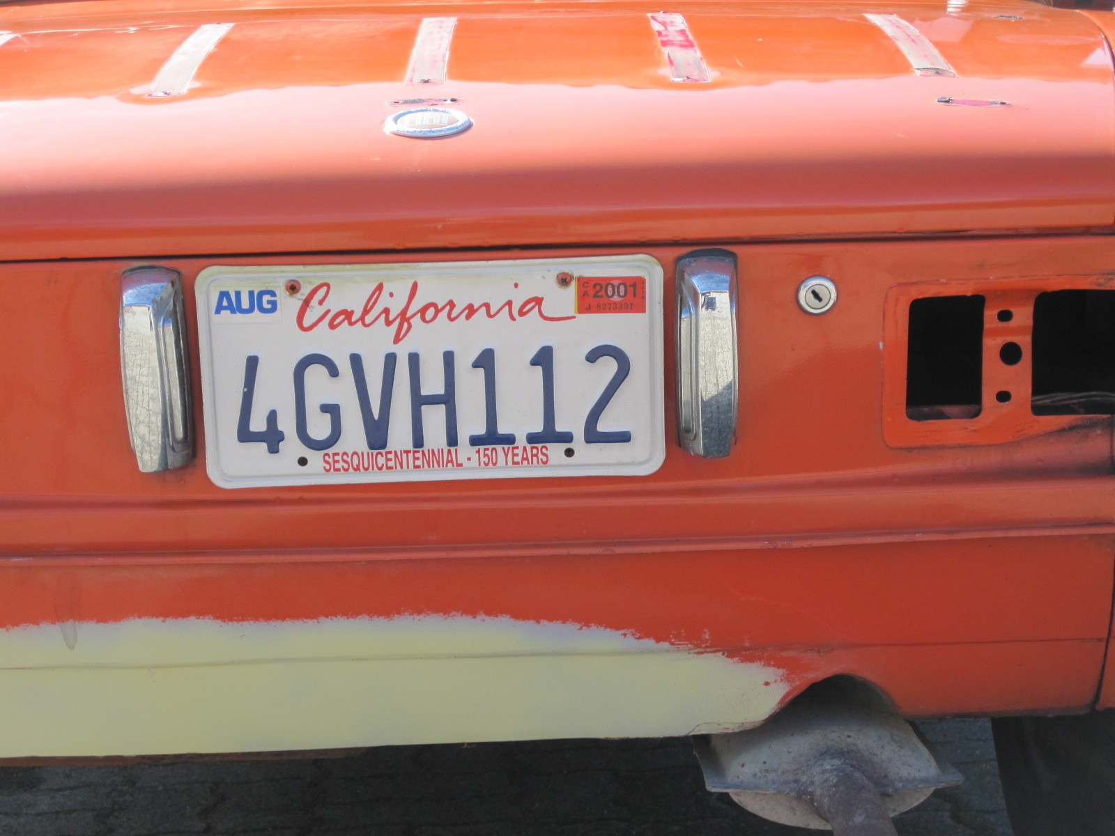 California nummerplade